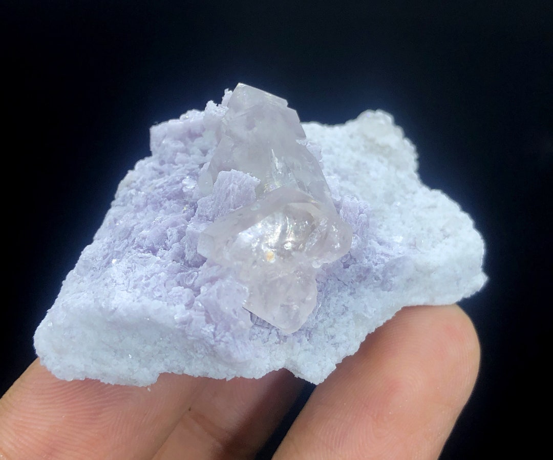 Pink Morganite With Quartz Crystal, Afghanistan Mineral Specimen (46 Gm ...