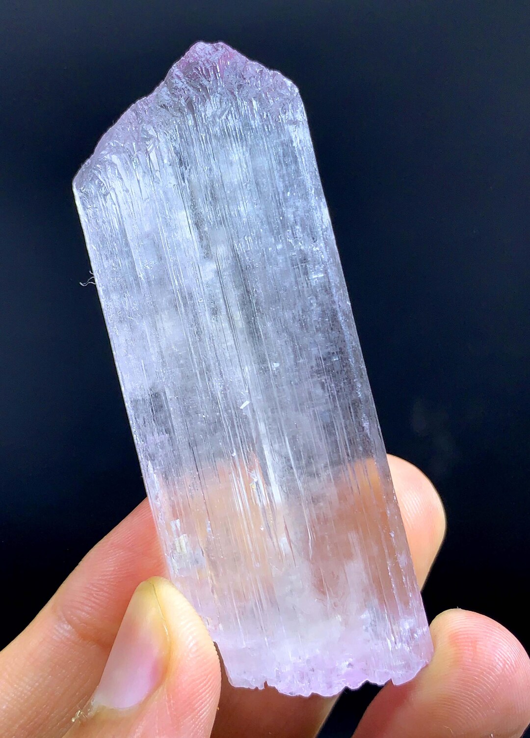 V Shape Terminated Pink Kunzite Crystal From Afghanistan - 63 Gram - Etsy