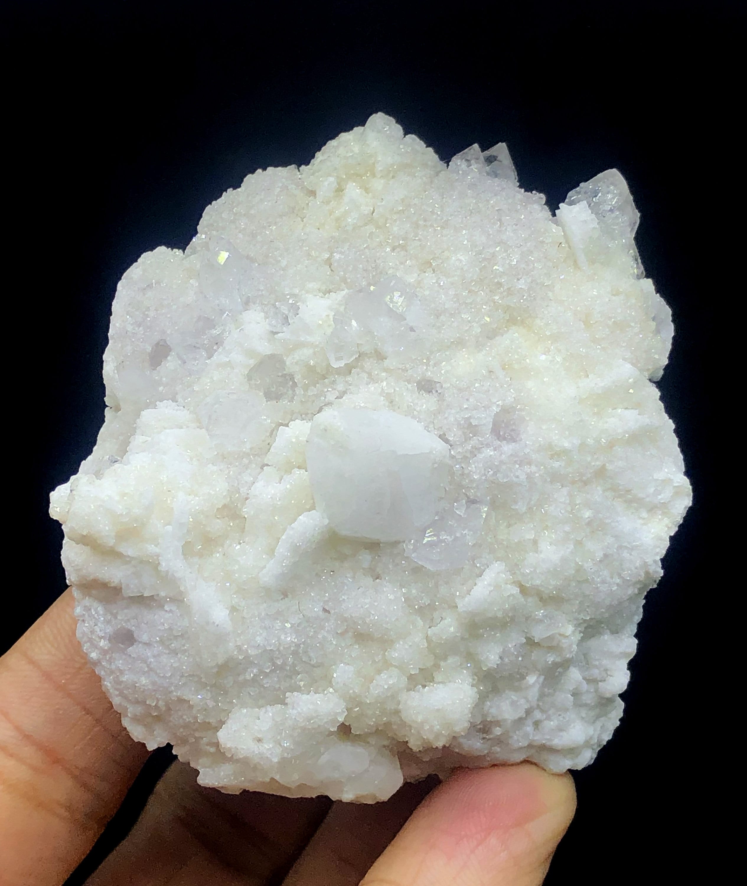 Rare Pollucite With Herderite, Quartz Crystal, Pollucite Specimen ...