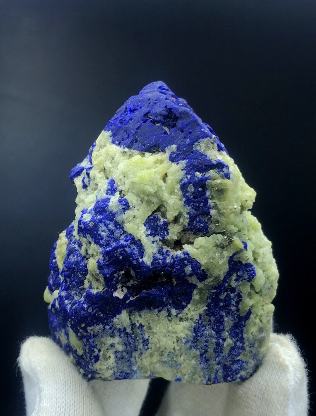 Blue Lazurite With Pyrite Specimen: Natural Afghanistan Stone (191 Gram ...