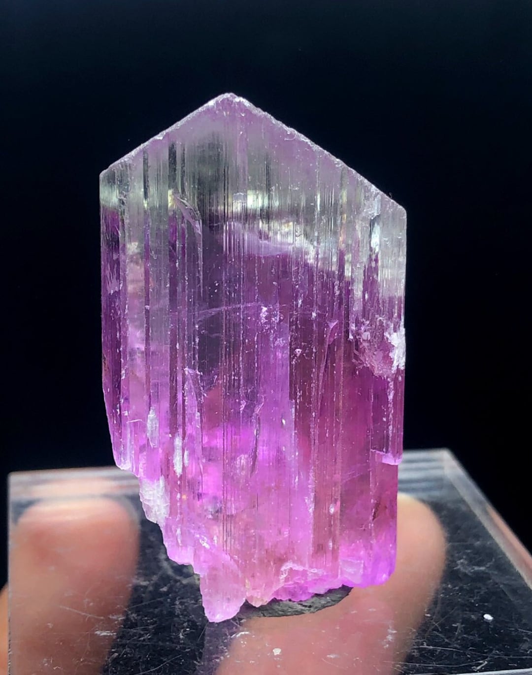 Terminated Bi Color Kunzite, Kunzite Crystal, Raw Kunzite, Kunzite ...