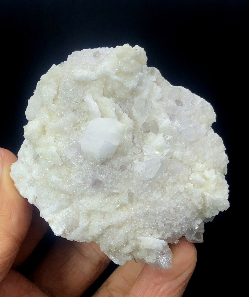 Rare Pollucite With Herderite, Quartz Crystal, Pollucite Specimen ...