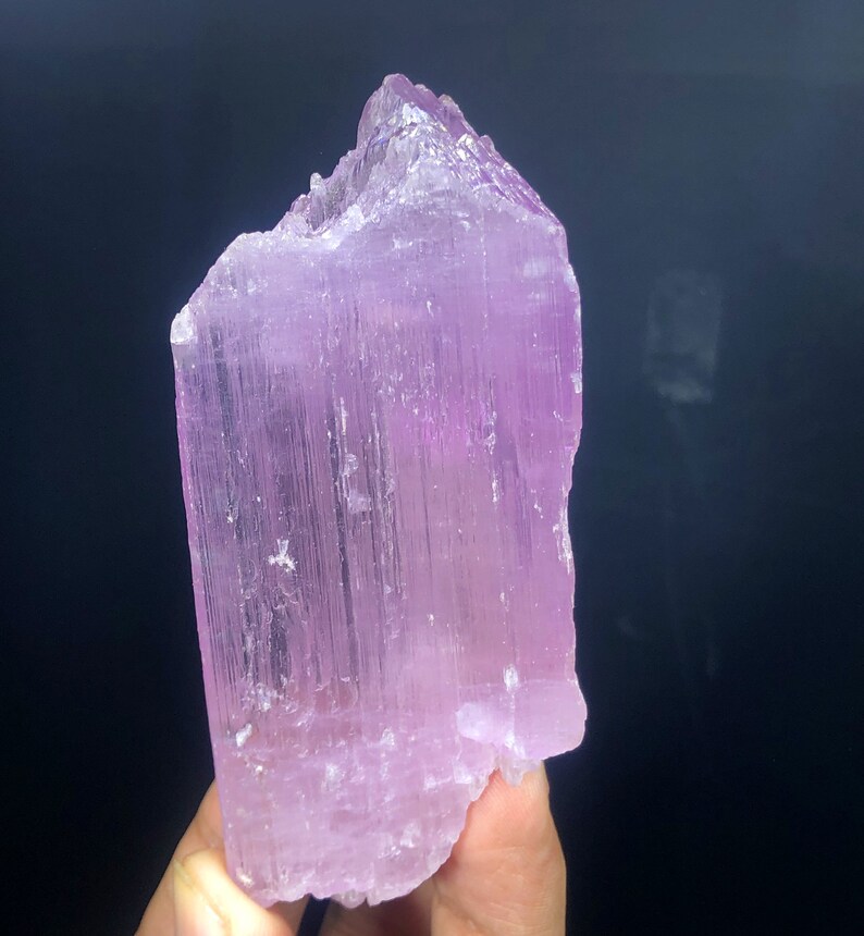 Pink Kunzite, Kunzite Crystal, Natural Kunzite, Mountain Shape ...