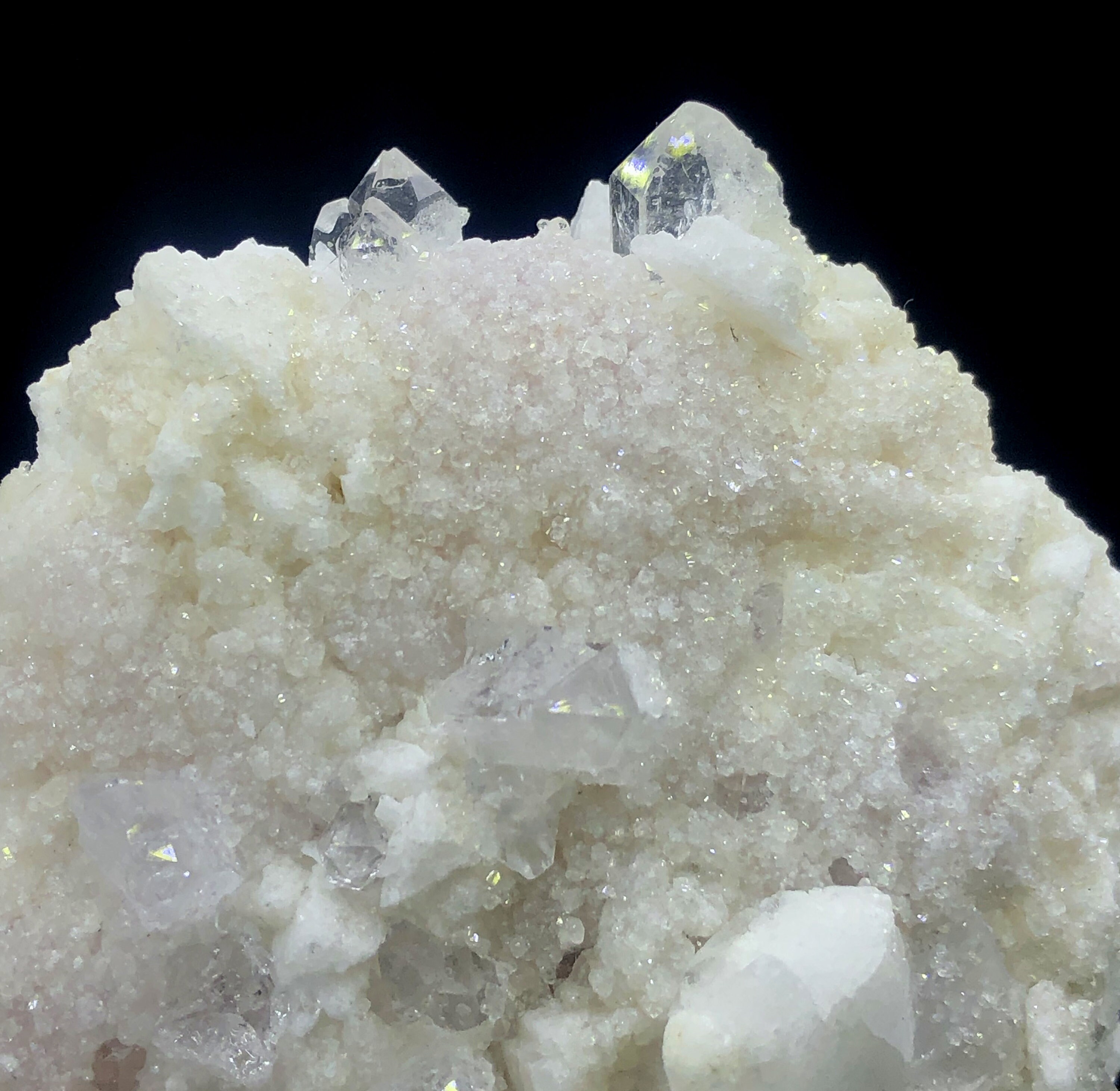 Rare Pollucite With Herderite, Quartz Crystal, Pollucite Specimen ...