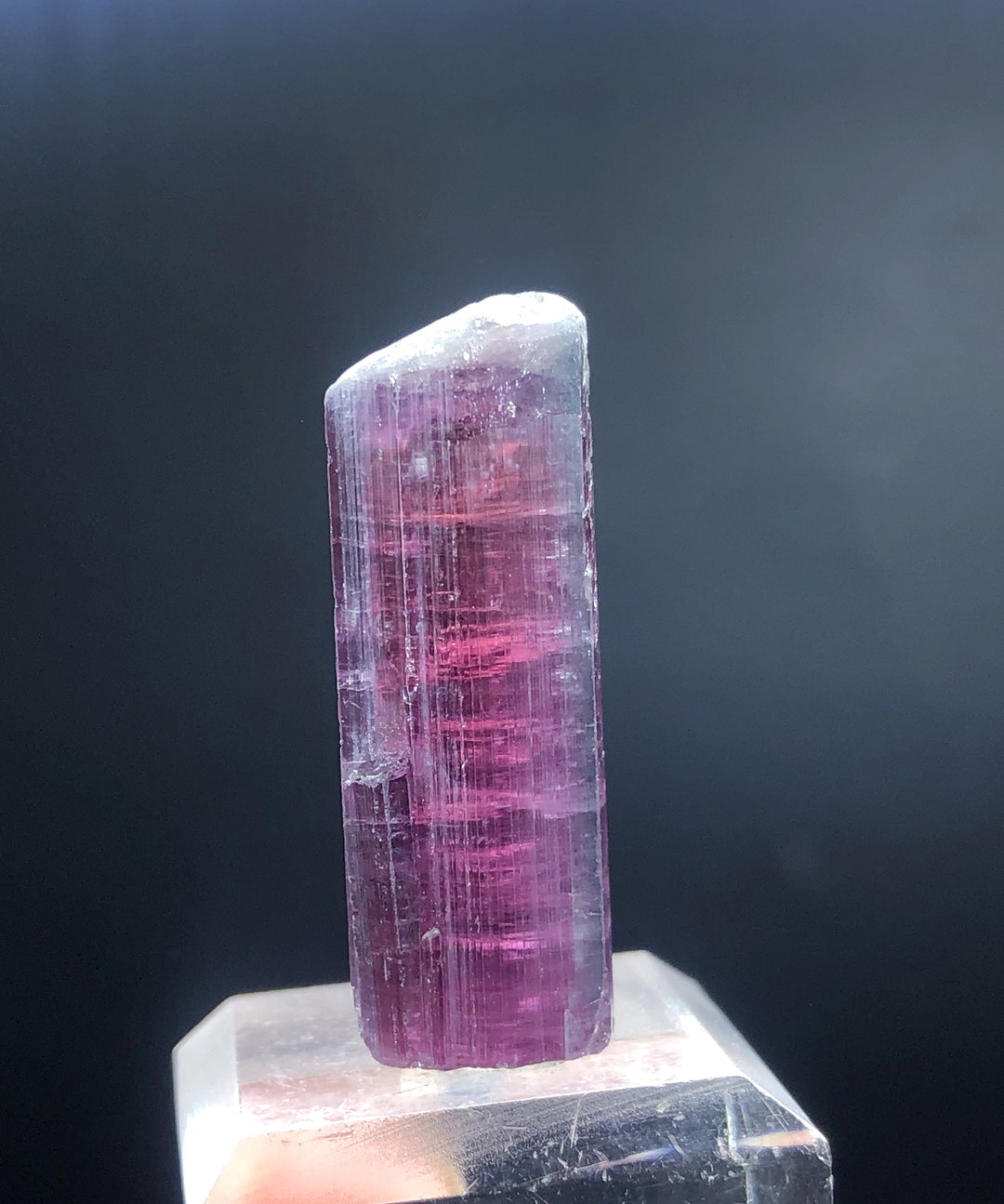 Natural Red Bi-color Tourmaline Crystal: Raw Healing Stone (35.35 Cts ...