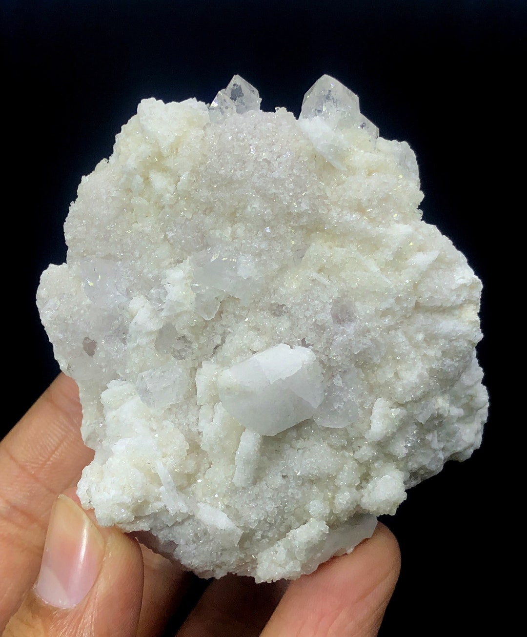 Rare Pollucite With Herderite, Quartz Crystal, Pollucite Specimen ...