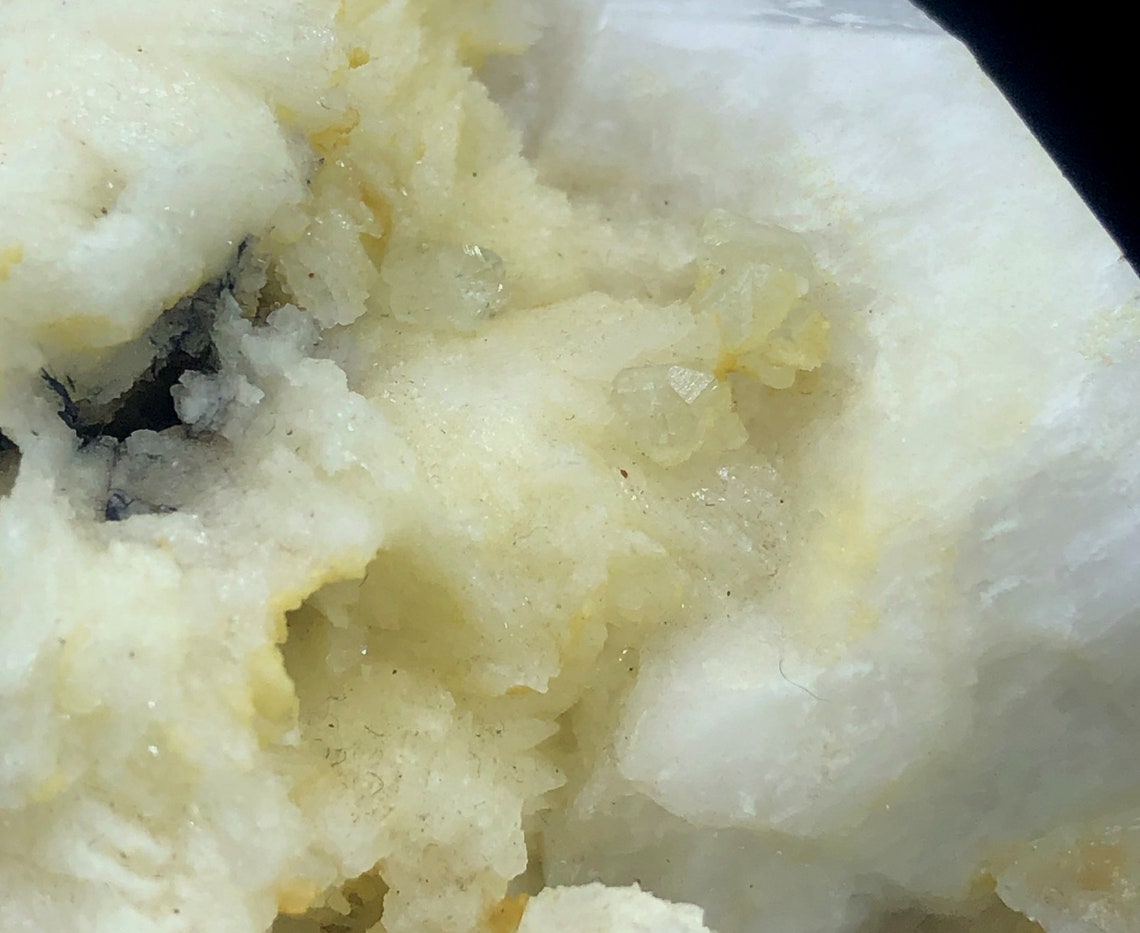 Natural Green Herderite on Feldspar With Quartz Crystal, Minerals ...