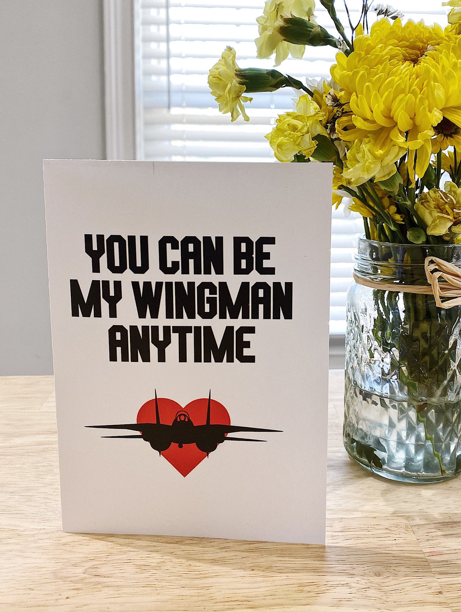 Printable Top Gun Valentine's Day/birthday Card - "you Can Be My ...