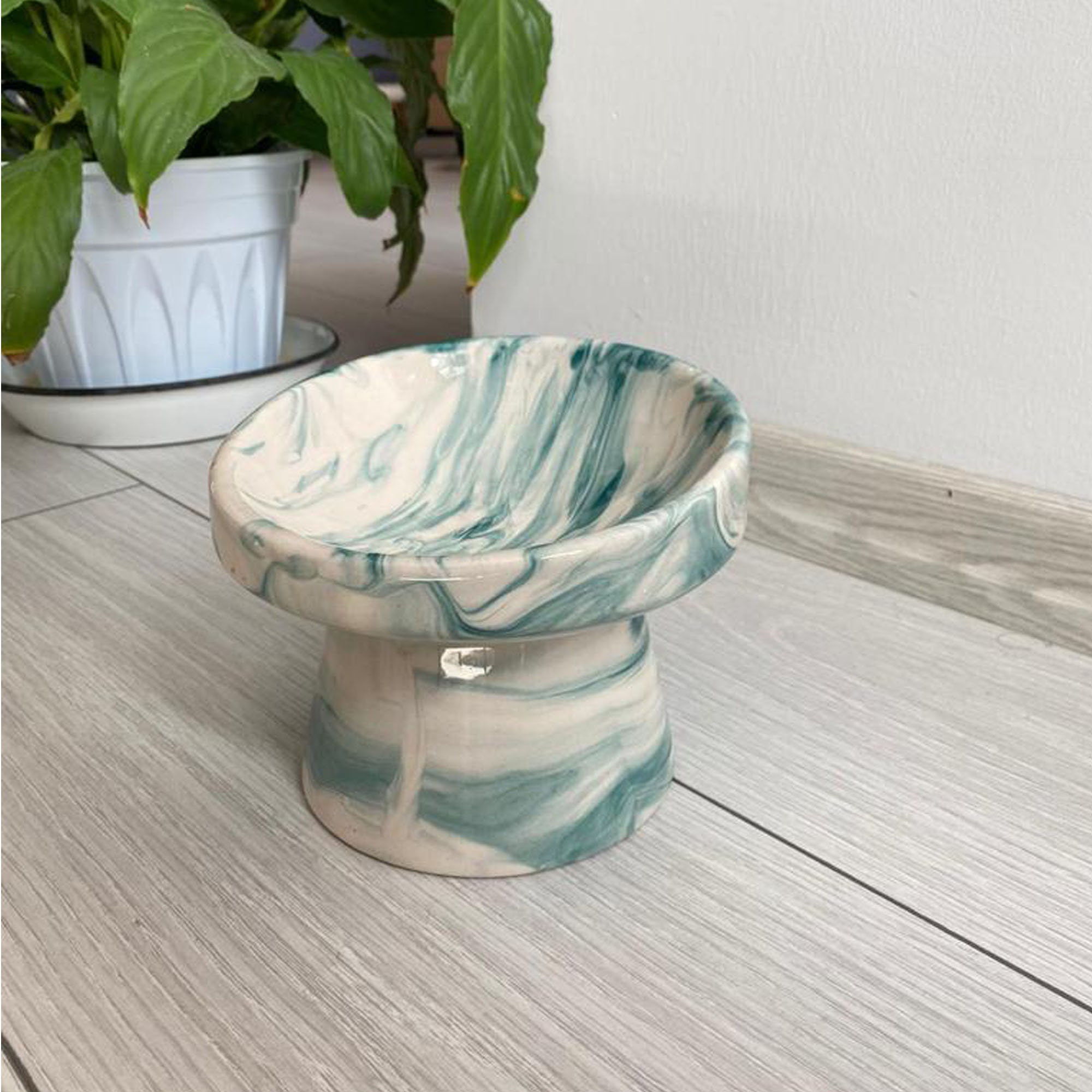 Ceramic Pet Bowl Cat Bowl Dog Bowl Original Design Elevated Bowl Water ...