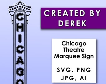 Chicago Theatre Sign | Etsy