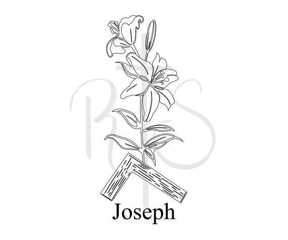 St. Joseph Saint Symbol PNG/PDF | Etsy