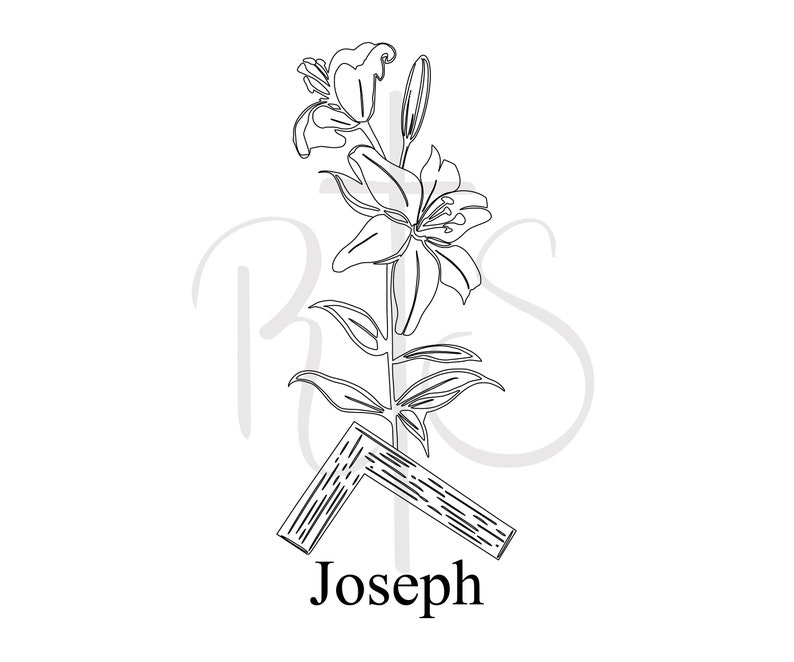 St. Joseph - Saint Symbol (PNG/PDF) - Etsy