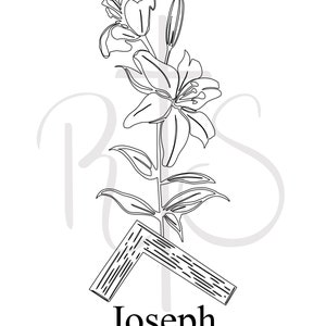 St. Joseph - Saint Symbol (PNG/PDF) - Etsy