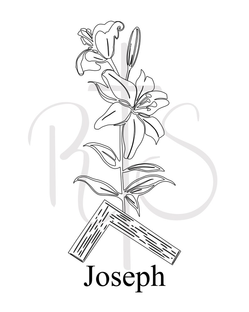 St. Joseph - Saint Symbol (PNG/PDF) - Etsy