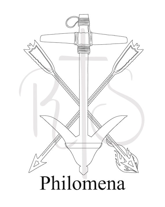 Saint Philomena Symbol