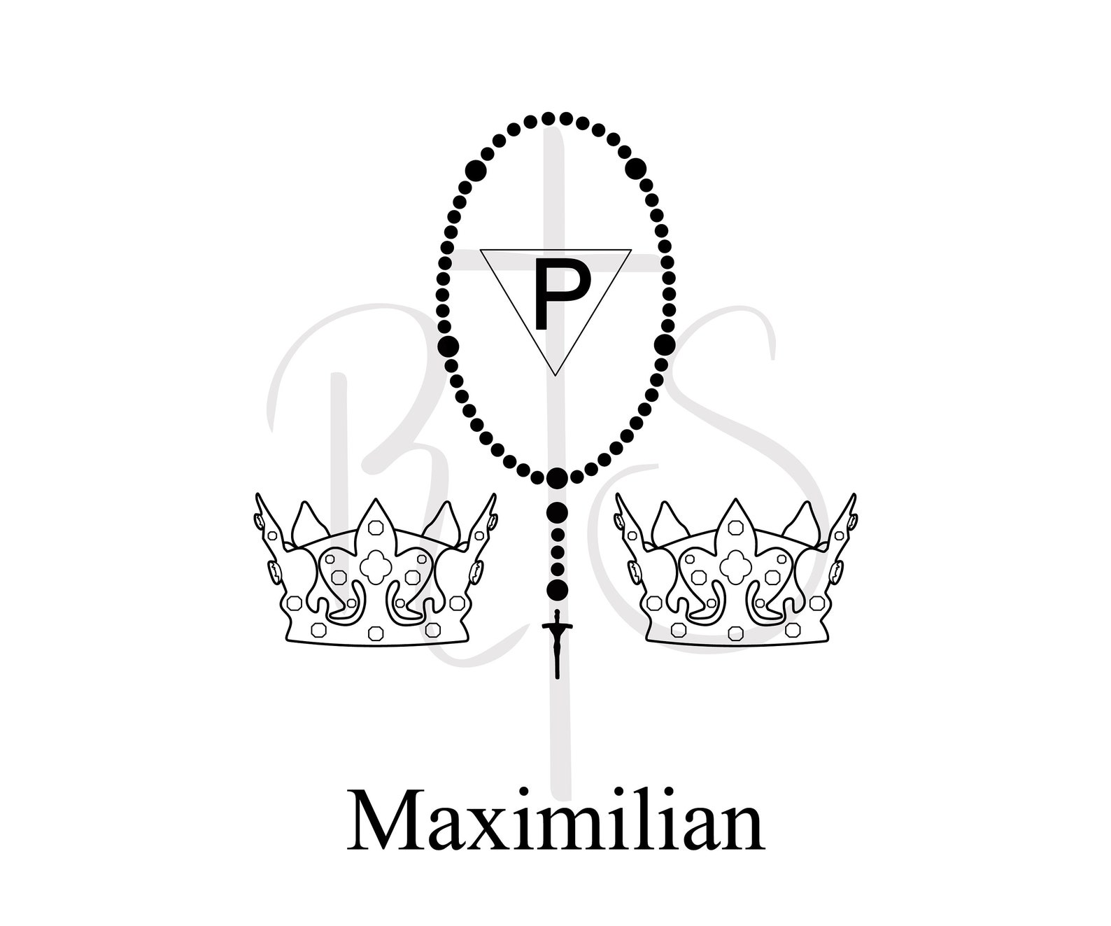 St. Maximilian Kolbe - Saint Symbol (PNG/PDF) - Etsy