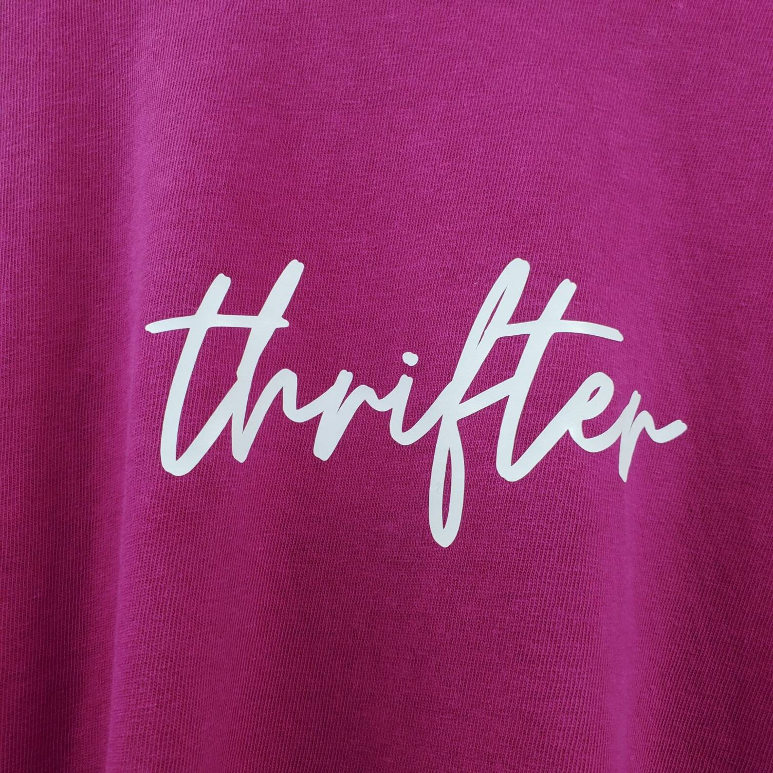 Thrifter Graphic Tee Shirt Big Logo Spellout - Etsy UK