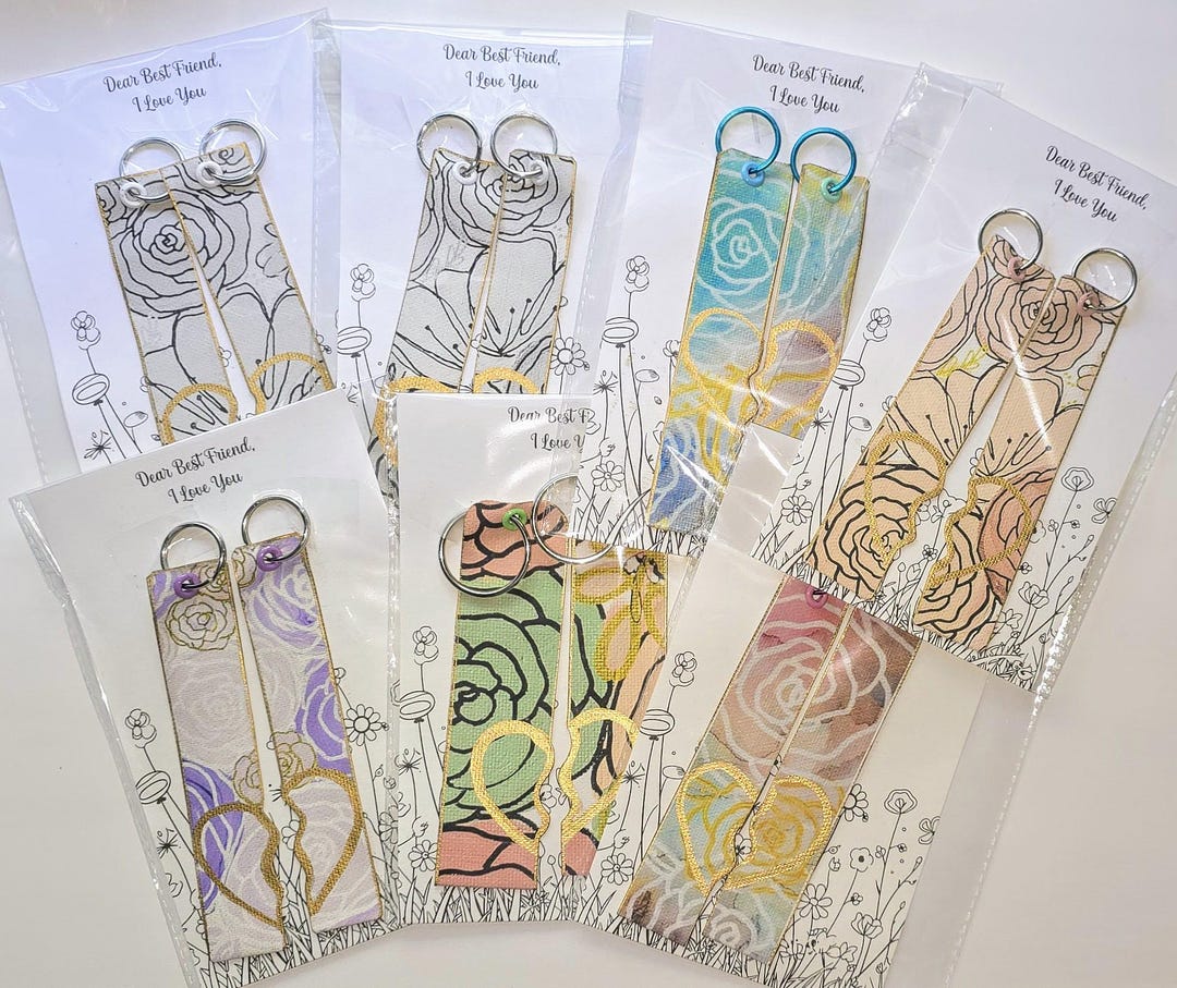 Friendship Interlocking Keychains/wristlet, Friendship Keychain ...