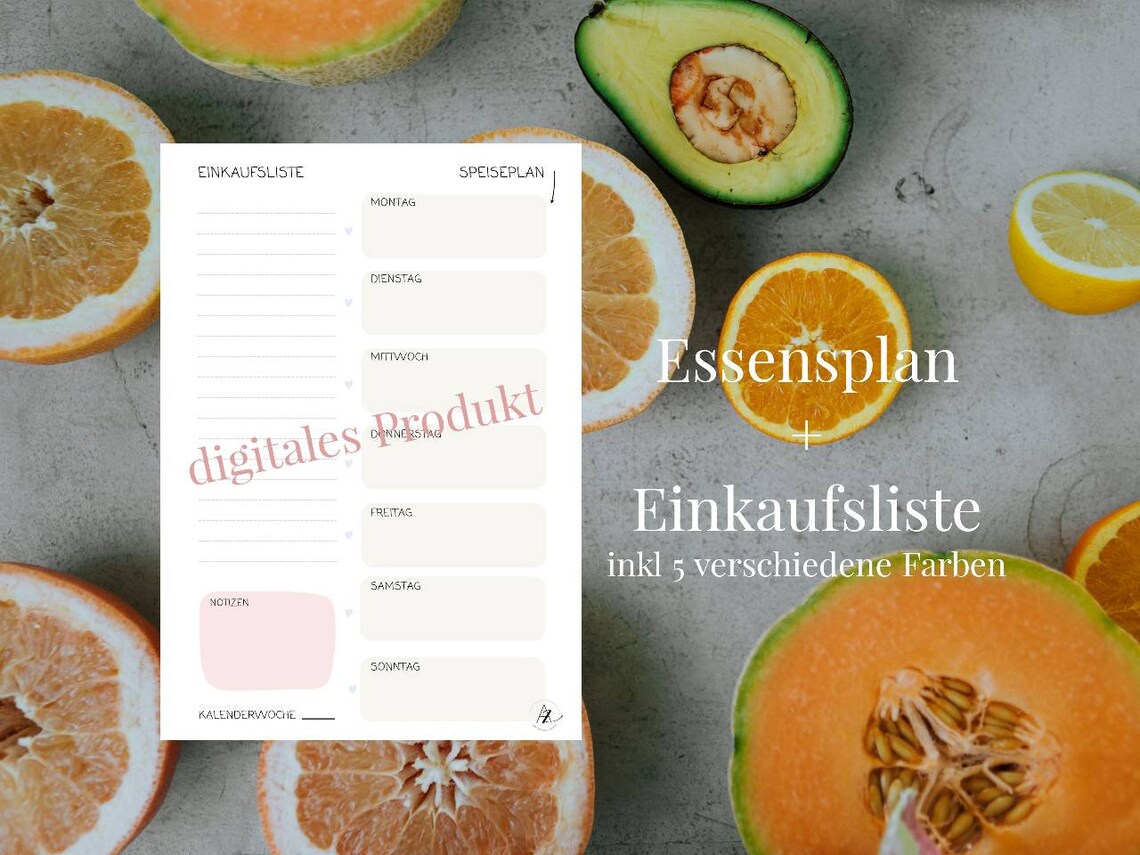 Essensplaner Speiseplan Digital Zum Ausdrucken Pdf Und Jpg - Etsy Essensplaner Speiseplan Digital Zum Ausdrucken Pdf Und Jpg - Etsy