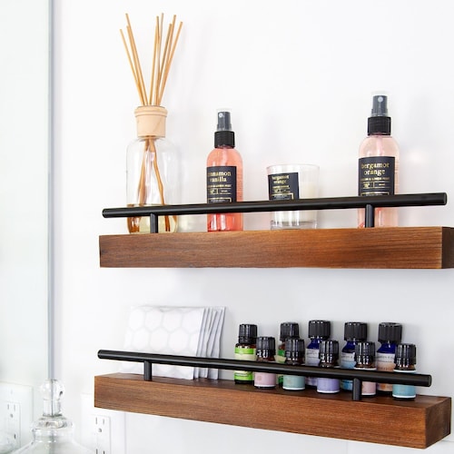 Floating Shelf Spice Rack 2 SHELVES Kitchen & Bathroom - Etsy