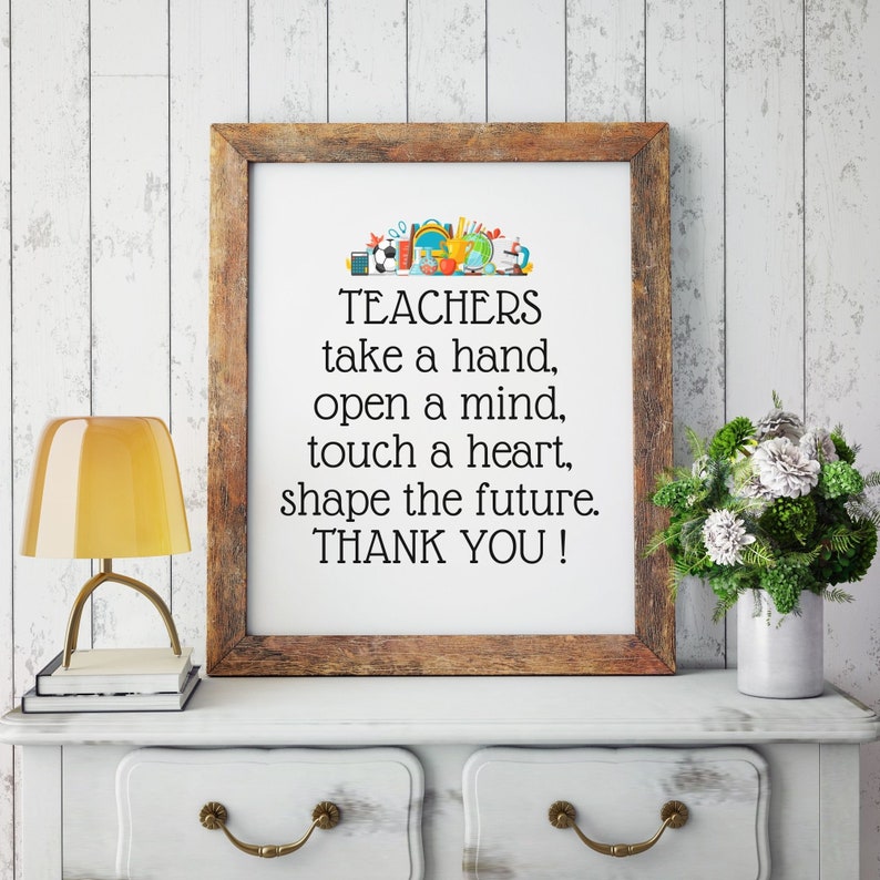 TEACHER Gift / QUOTE to Print / Instant Download / Quote Prints ...