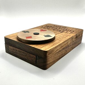 Walnut Euchre Box | Groomsmen Gift Box | New Home Gifts | Custom Playing Cards - Etsy