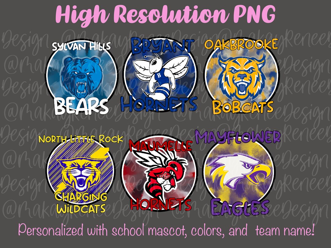 CUSTOM Sublimation PNG / School Mascot / Sublimation Design Download ...
