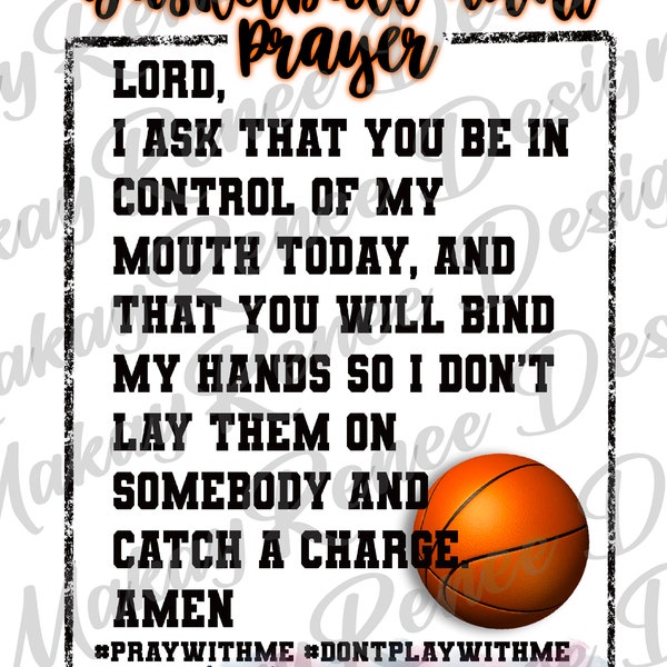Basketball Prayer - Etsy