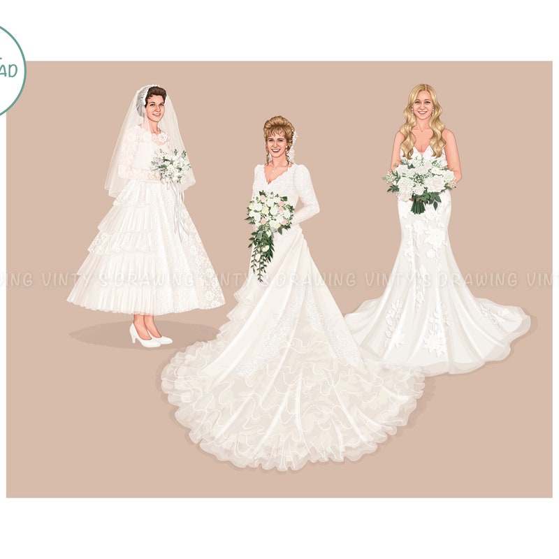 Wedding Generation Drawing - Etsy