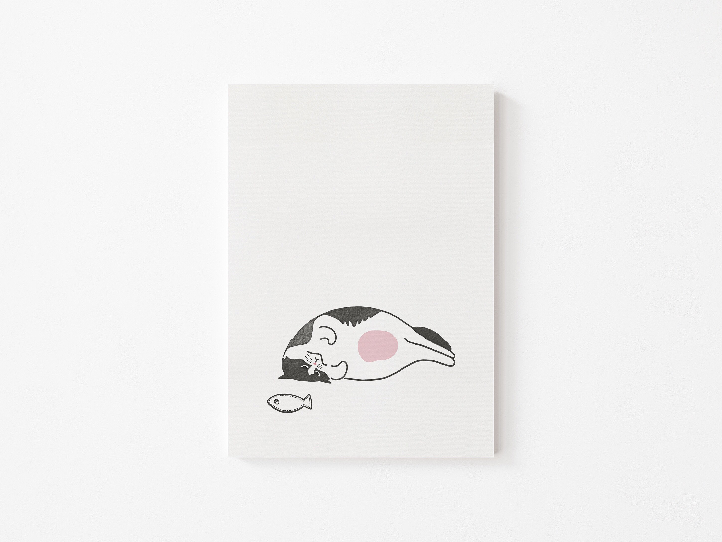 Cute Chubby Cat Drawing, Printable Wall Art (digital Download) - Etsy