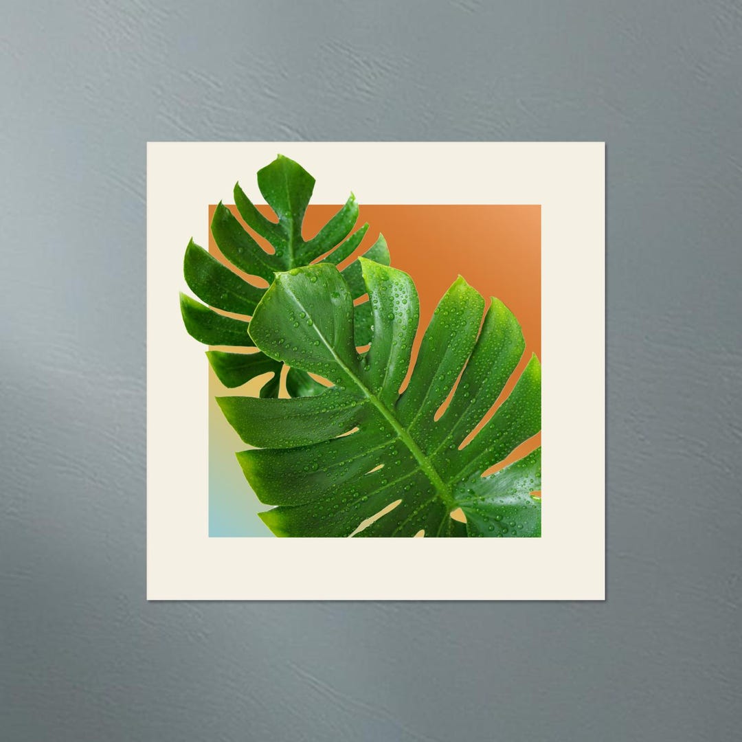 Monstera Decor, Monstera Wall Art, Tropical Plant Art, Plant Print ...