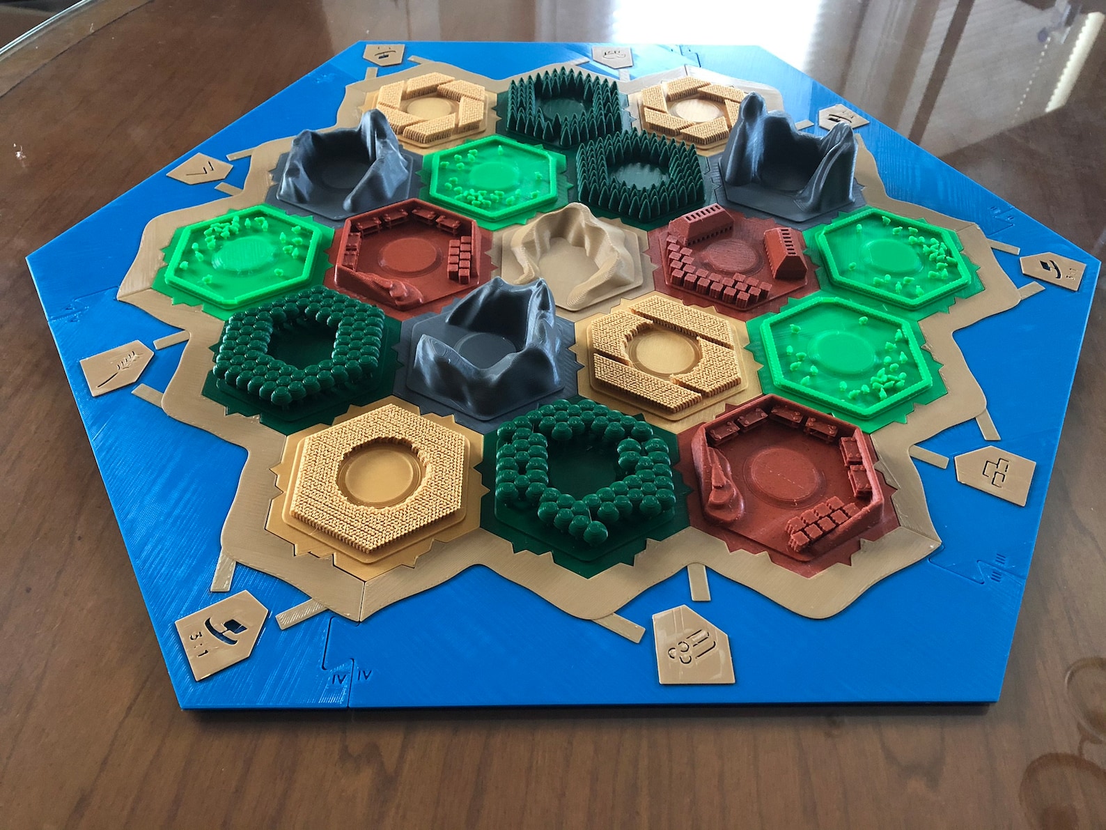 Sheep/pasture/wool Resource Hex Tile Compatible With Settlers of Catan ...