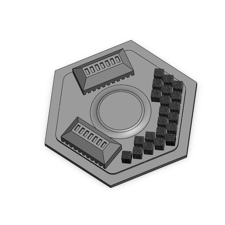 Brick/clay Resource Hex Tile Compatible With Settlers of Catan, STL ...