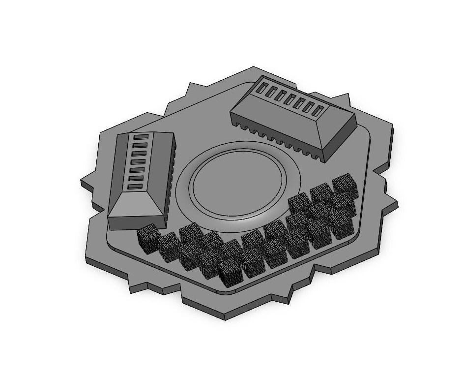 Brick/clay Resource Hex Tile Compatible With Settlers of Catan, STL ...