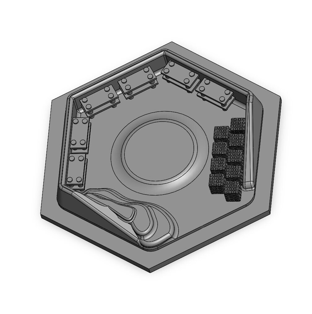 Brick/clay Resource Hex Tile Compatible With Settlers of Catan, STL ...