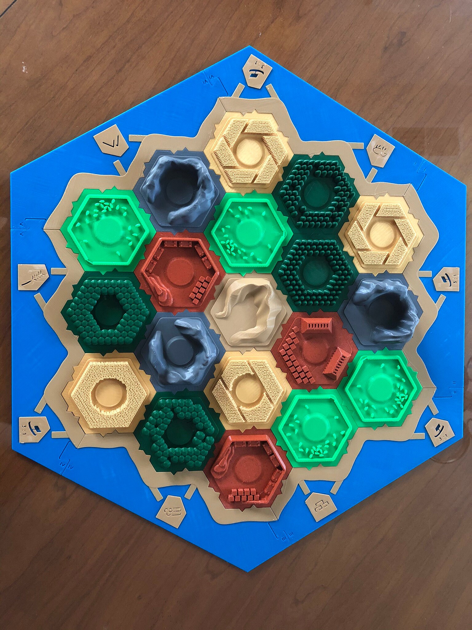 Sheep/pasture/wool Resource Hex Tile Compatible With Settlers of Catan ...