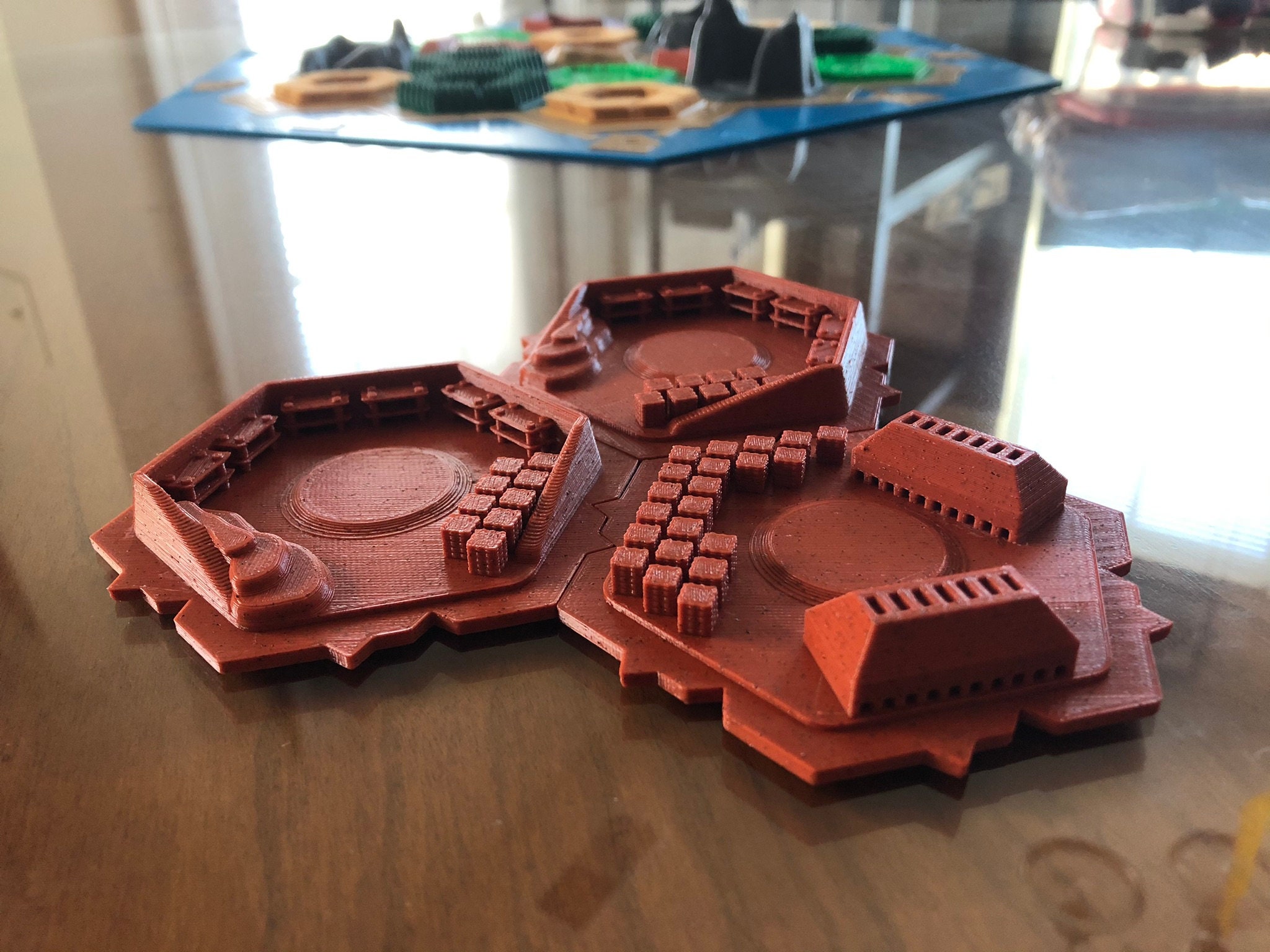 Brick/clay Resource Hex Tile Compatible With Settlers of Catan, STL ...