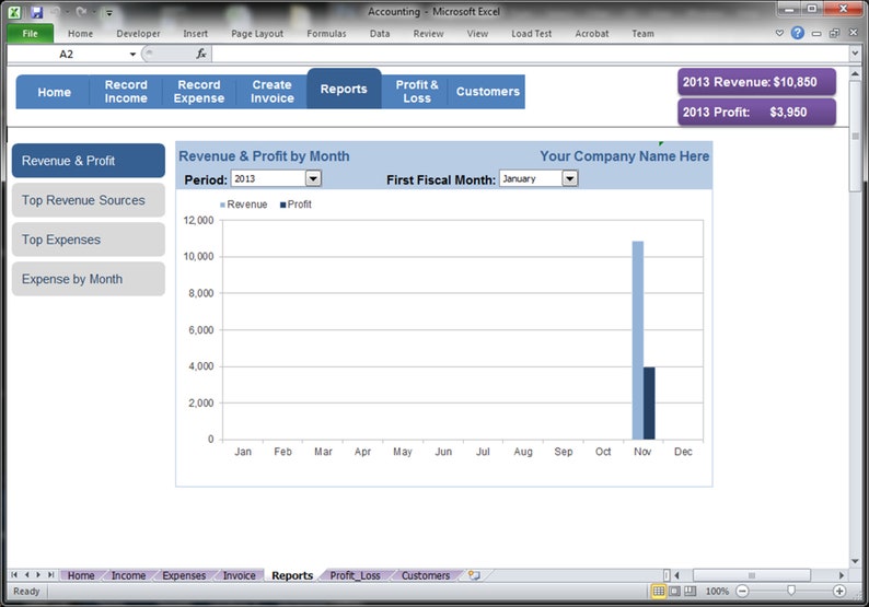 Small Business Accounting Software Workbook for Excel - Etsy