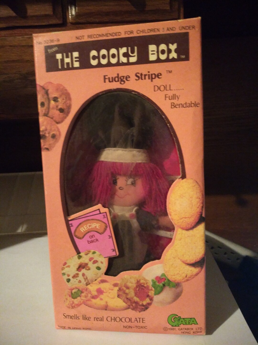 Rare Vintage Flatsy Style Flat Fudge Stripe Bendable Doll the Cooky Box ...