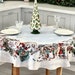 Nativity Scene Tablecloth, Winter Holidays Dining Table Decoration ...