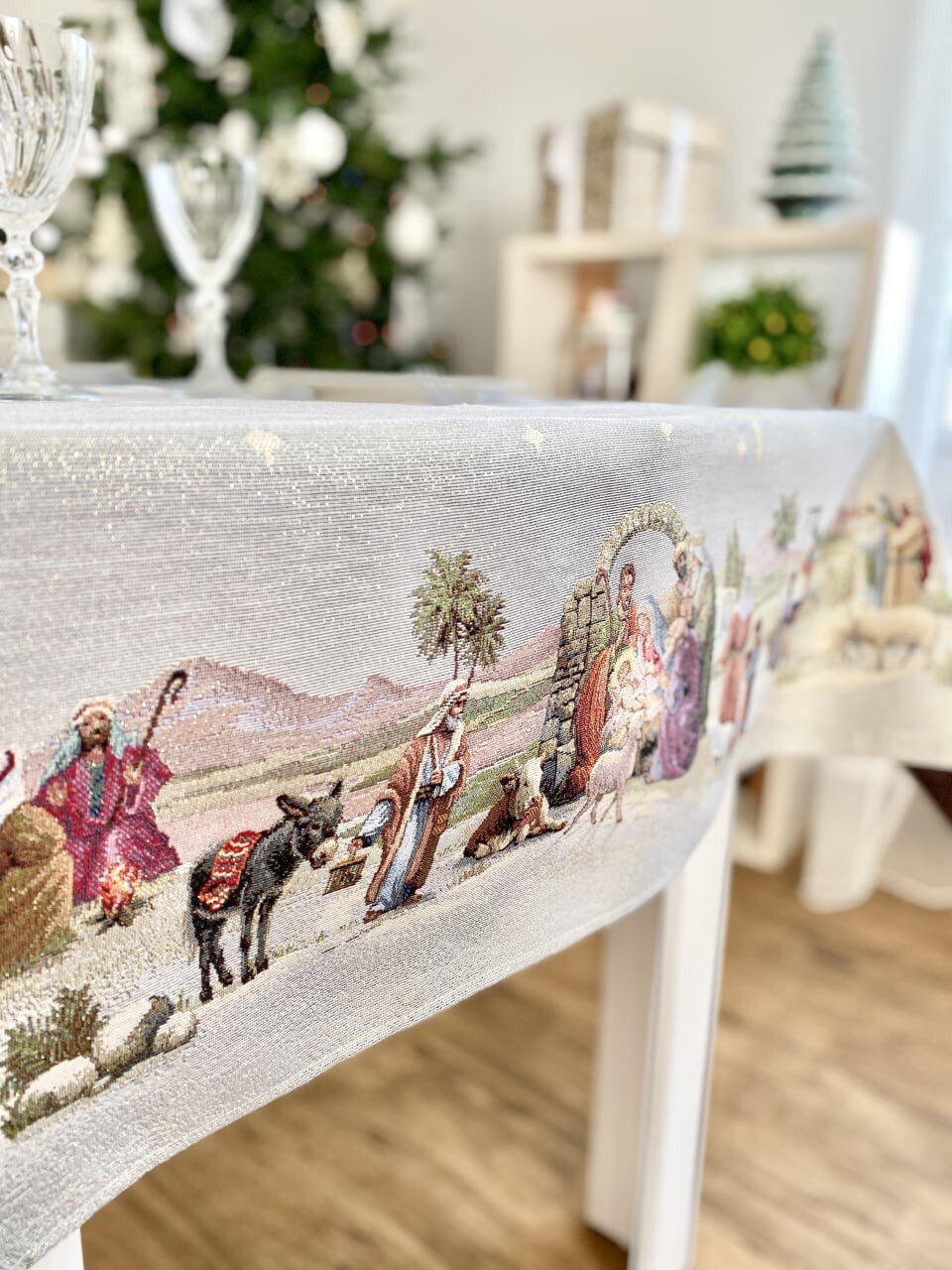 Holy Family Tablecloth Tapestry Christmas Tablecloth Table - Etsy Australia