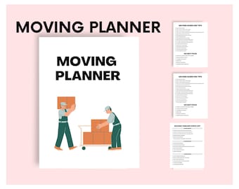 Ultimate Moving Planner Printable Moving Checklist, Organizer ...