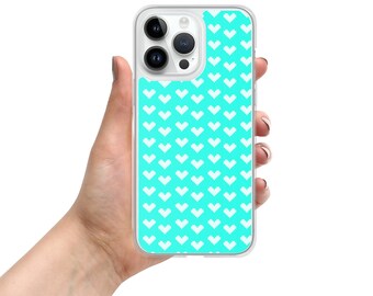 Light Blue Heart Phone Case - Etsy