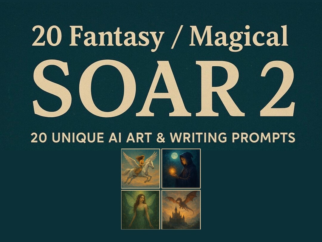 20 Fantasy / Magical Soar 2 Prompt Pack – 20 Unique AI Art & Writing ...
