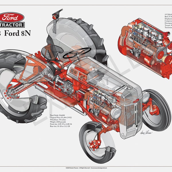 Ford Tractor - Etsy