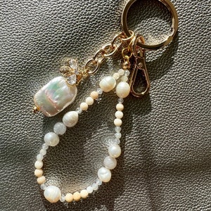 Quartz Freshwater Pearl Jade Moonstone Crystal Natural Gemstone Gold ...