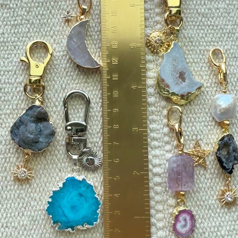 Crystal Keychain - Etsy
