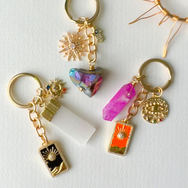 Crystal Keychain - Etsy