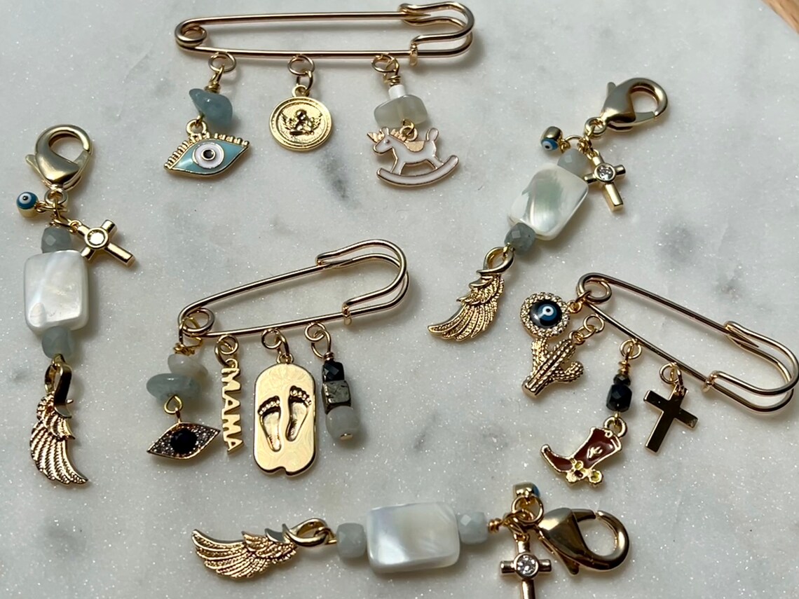 Baby Pregnancy Protection Pin Diaper Bag Charm Keychain - Etsy