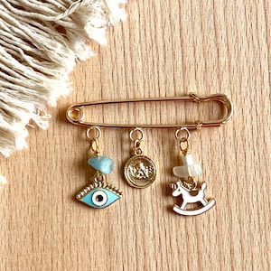 Baby Pregnancy Protection Pin | Diaper Bag Charm | Keychain | Seguro De ...